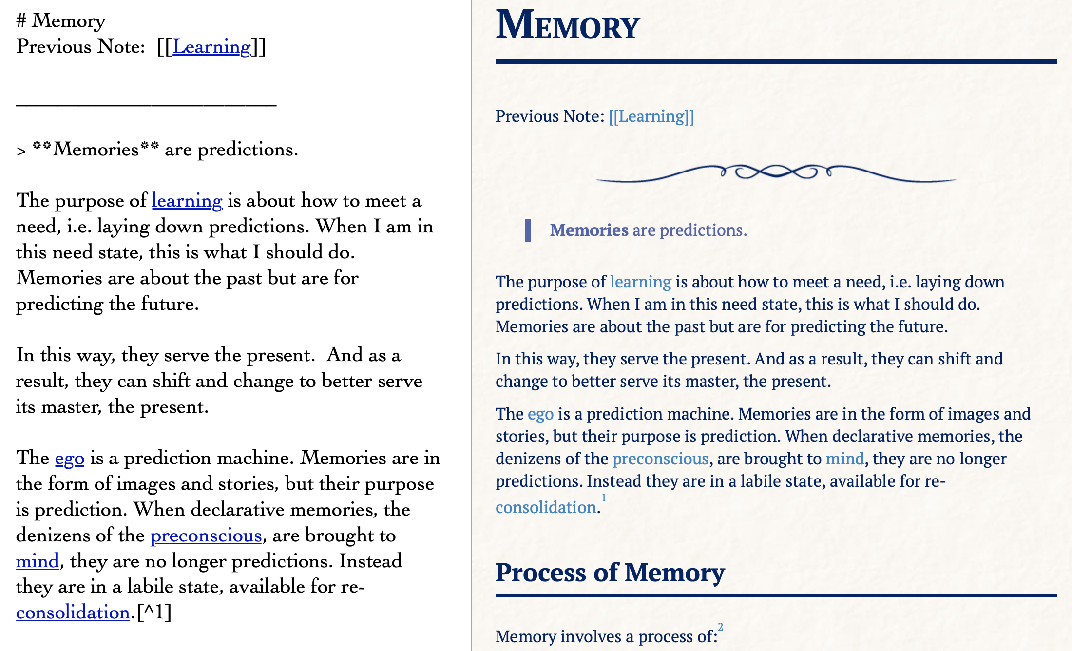 Memory note | Kourosh Dini