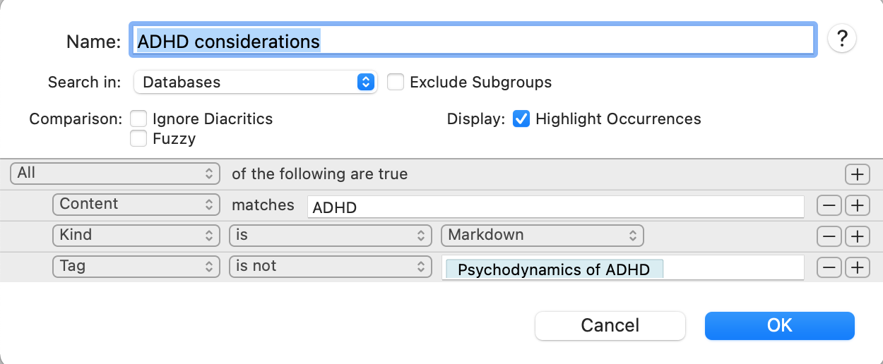 ADHD considerations search | Kourosh Dini